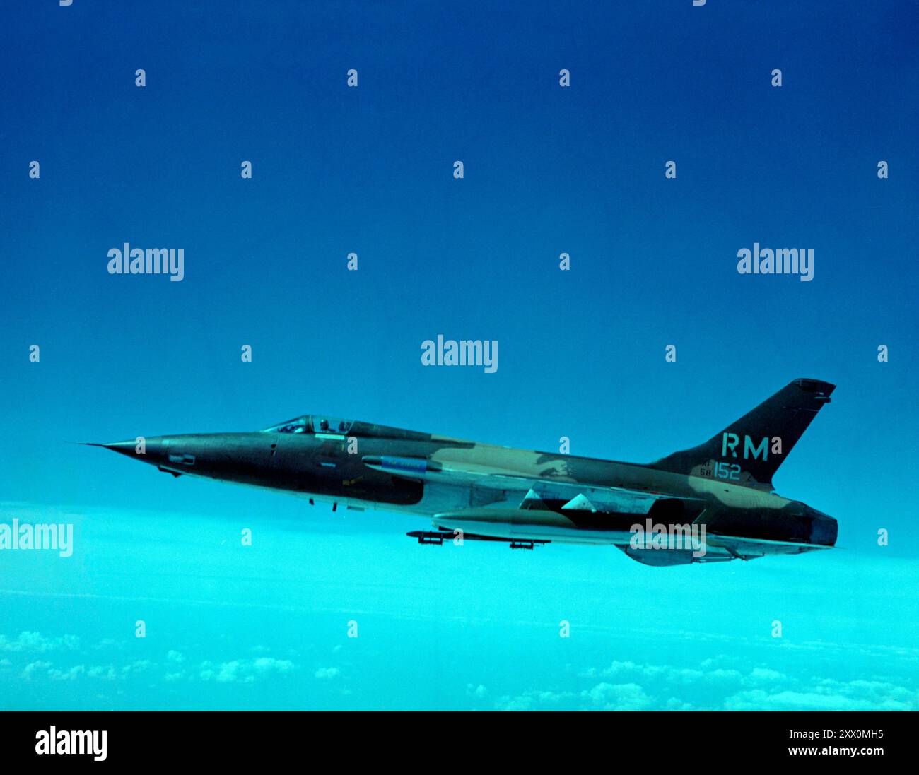 Vietnam War. An air-to-air left side view of a 355th Tactical Fighter ...