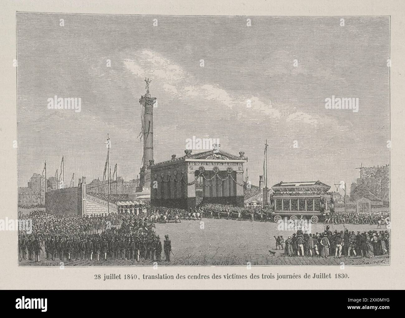 In a ceremony to honor the victims of the July Revolution of 1830, a ...