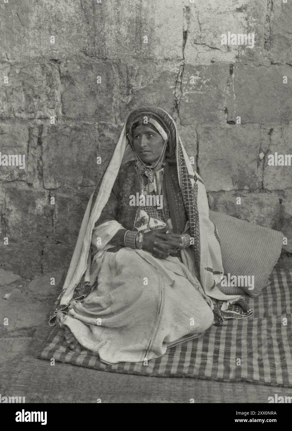 Life in Palestine in the early 20th century. A woman of Ramah and her ...