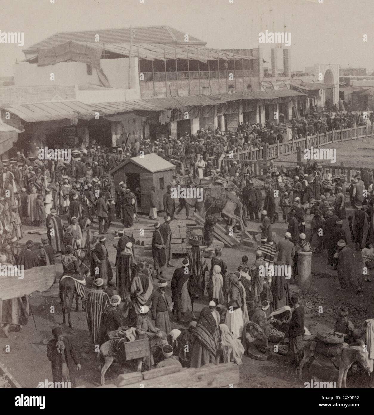 Life in Palestine in the late 19th and the early 20th century. Archival ...