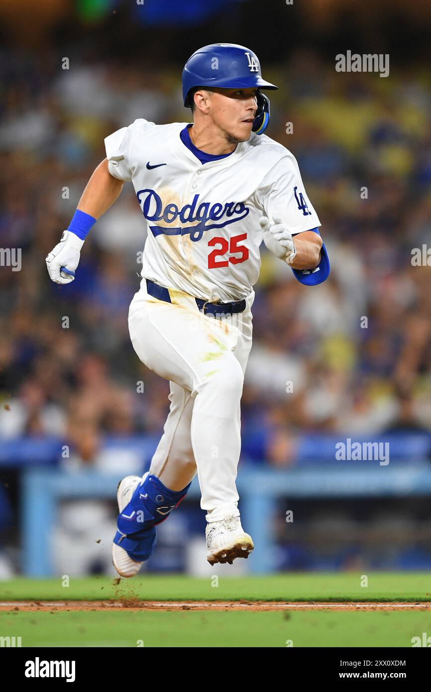 LOS ANGELES, CA - AUGUST 20: Los Angeles Dodgers shortstop Tommy Edman ...
