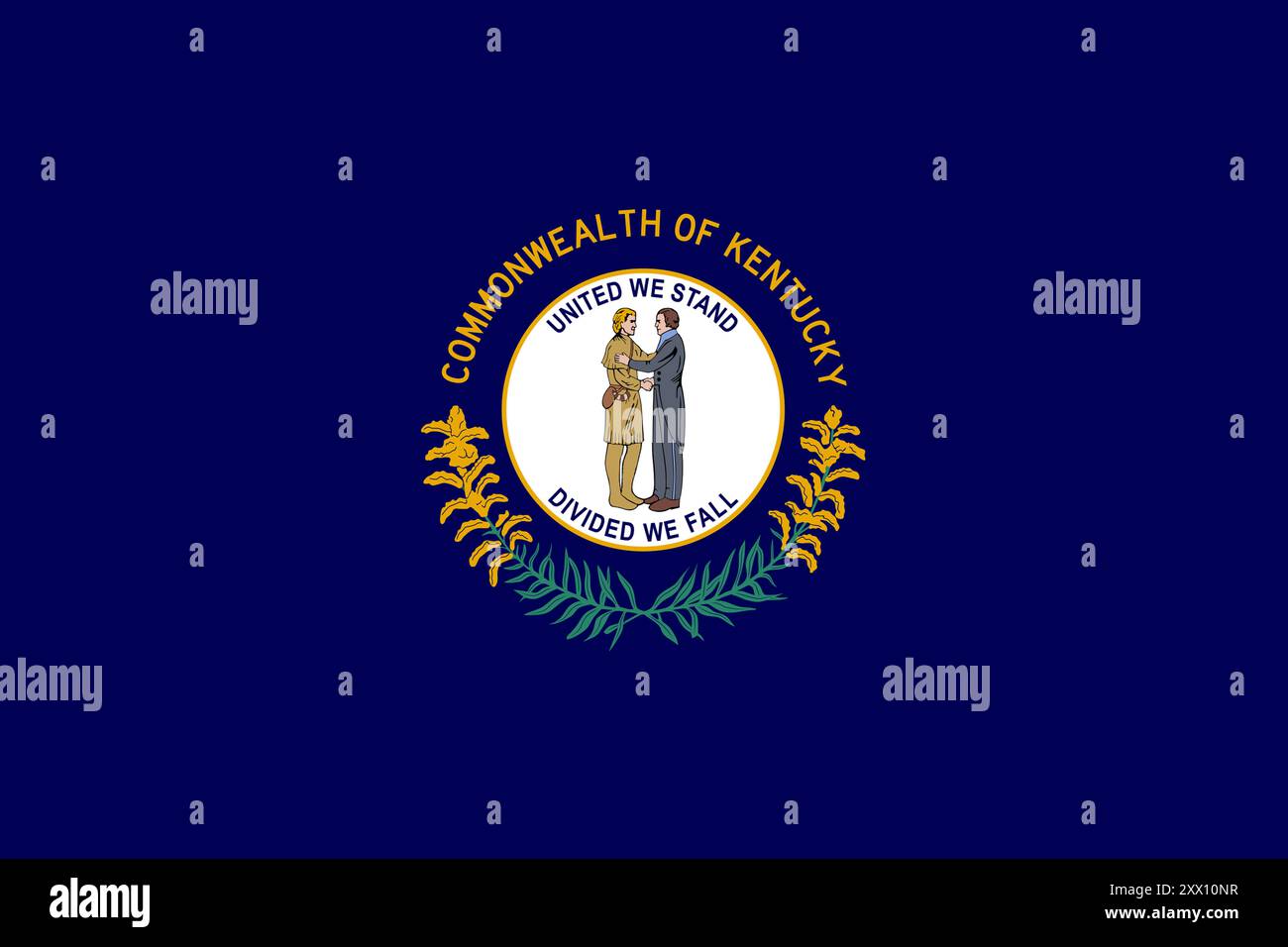 Kentucky State Flag background illustration Stock Photo - Alamy