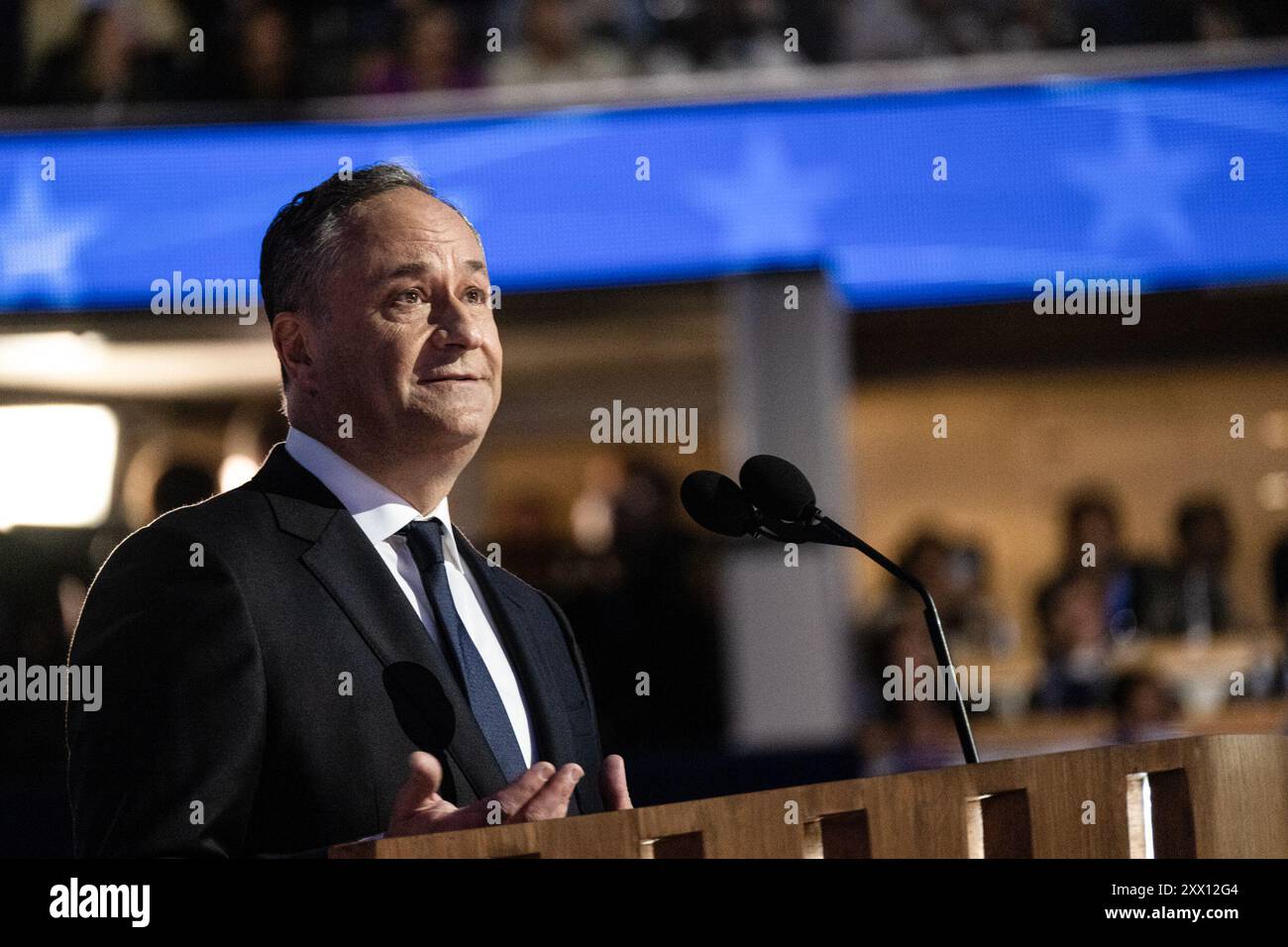 Chicago, Illinois, USA. 20th Aug, 2024. Husband to Vice President DOUG ...