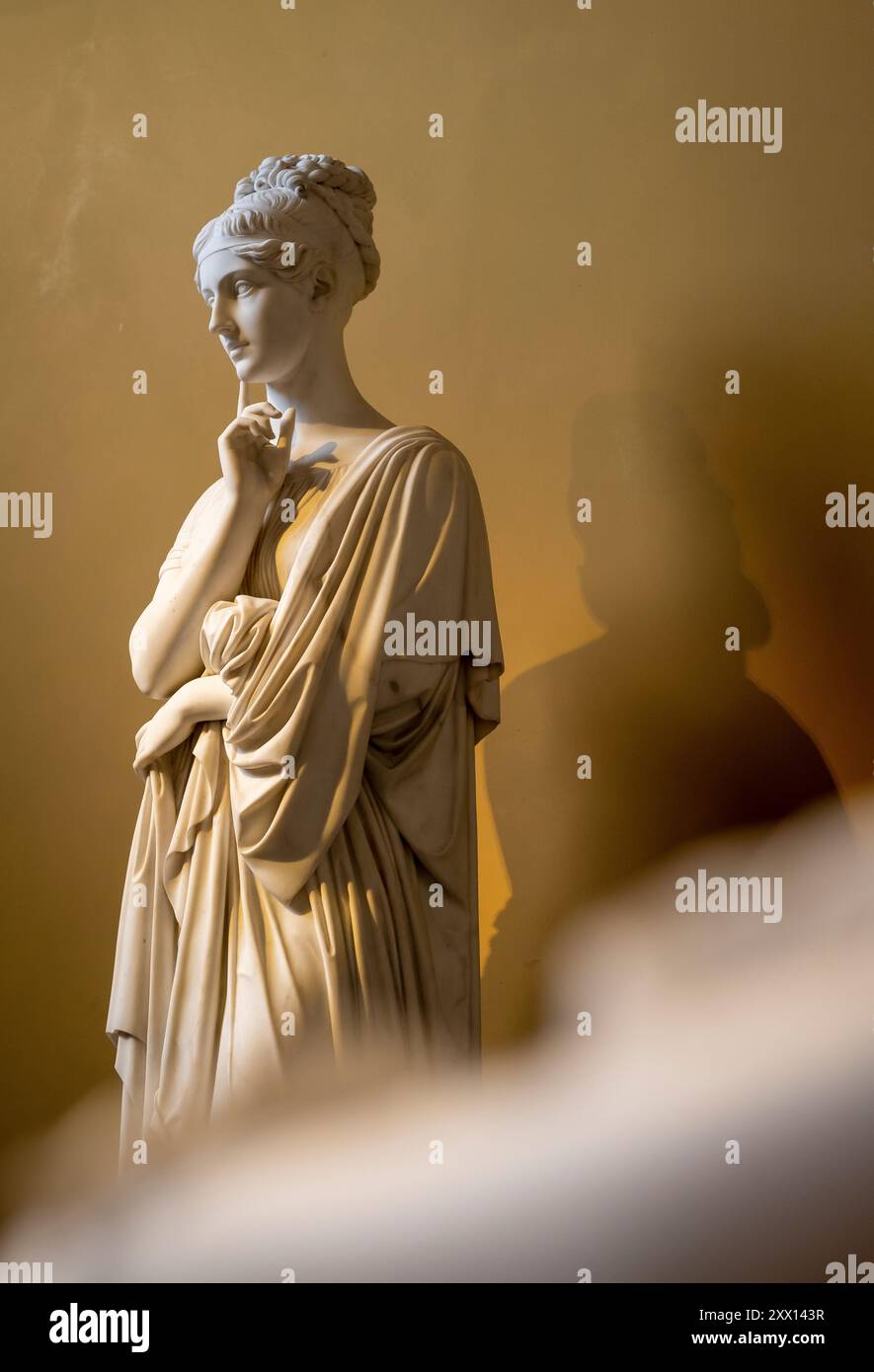 Neoclassical sculptures at the Thorvaldsen Museum in Copenhagen ...