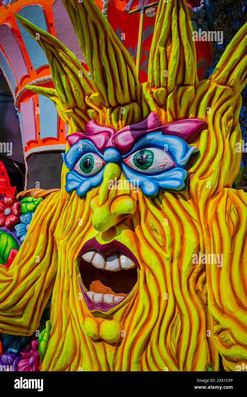 a carnival mask on the float at the Valletta parade Stock Photo - Alamy