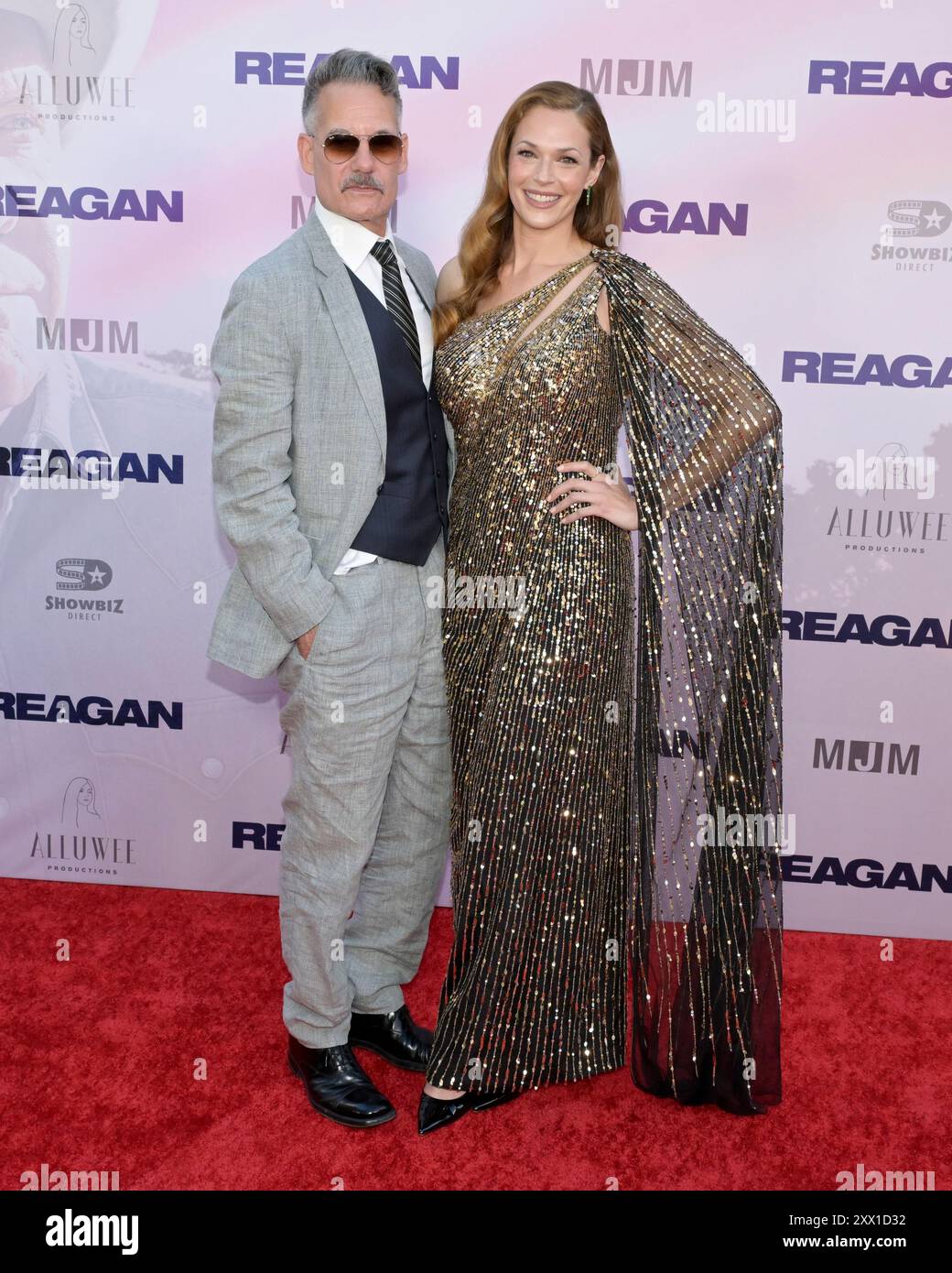 Hollywood, California, USA. 20th Aug, 2024. Adrian Pasdar and Amanda ...