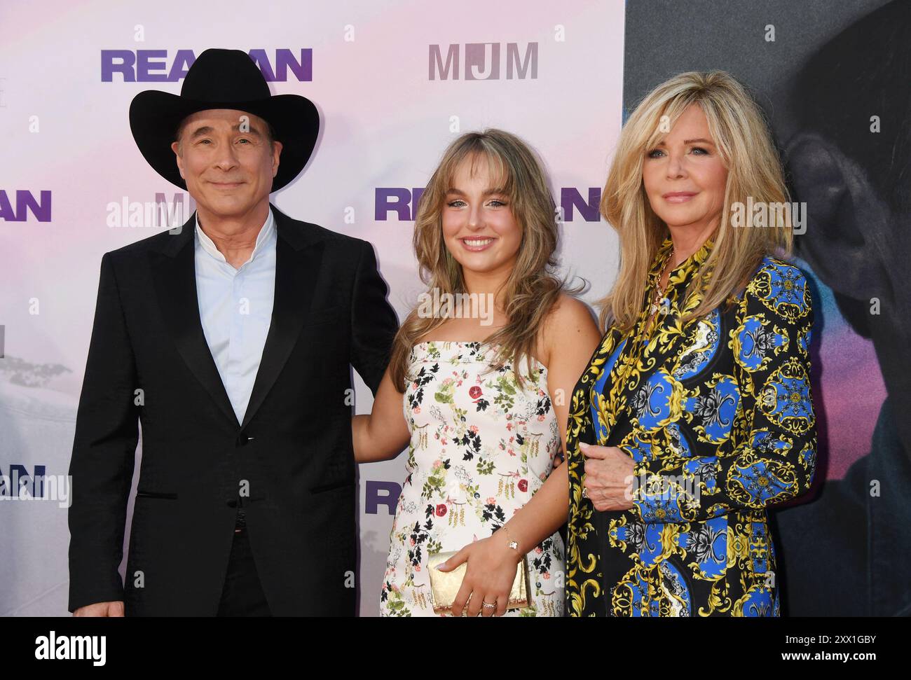 HOLLYWOOD, CALIFORNIA - AUGUST 20: (L-R) Clint Black, Lily Pearl Black ...