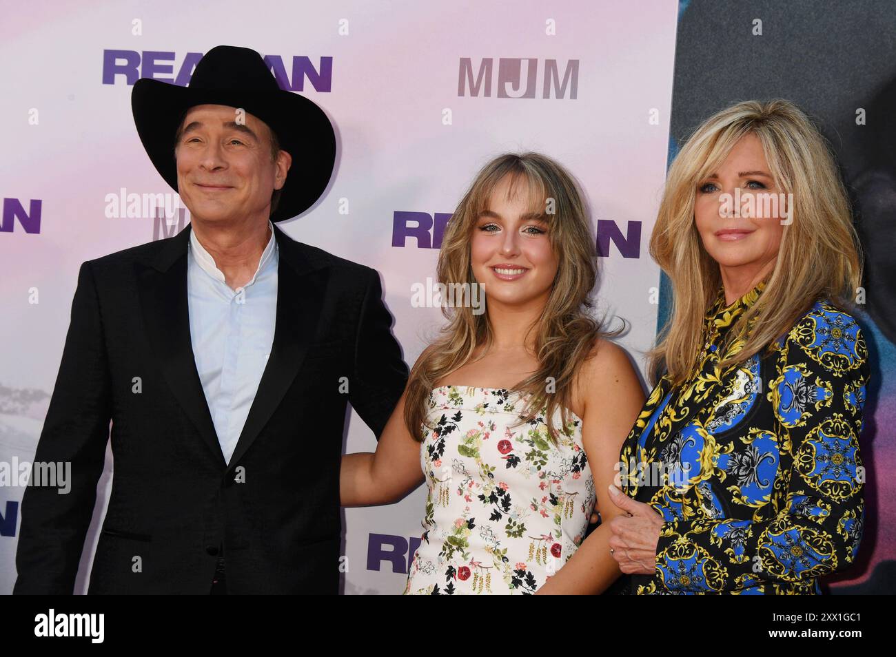 HOLLYWOOD, CALIFORNIA - AUGUST 20: (L-R) Clint Black, Lily Pearl Black ...