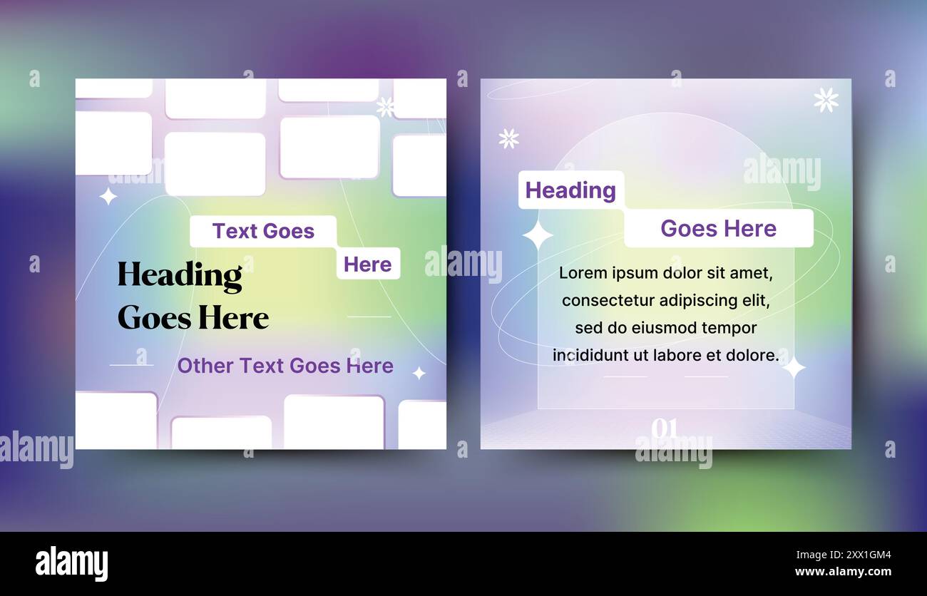 Modern and Elegant Social Media Carousel Post Template Stock Vector Image & Art - Alamy