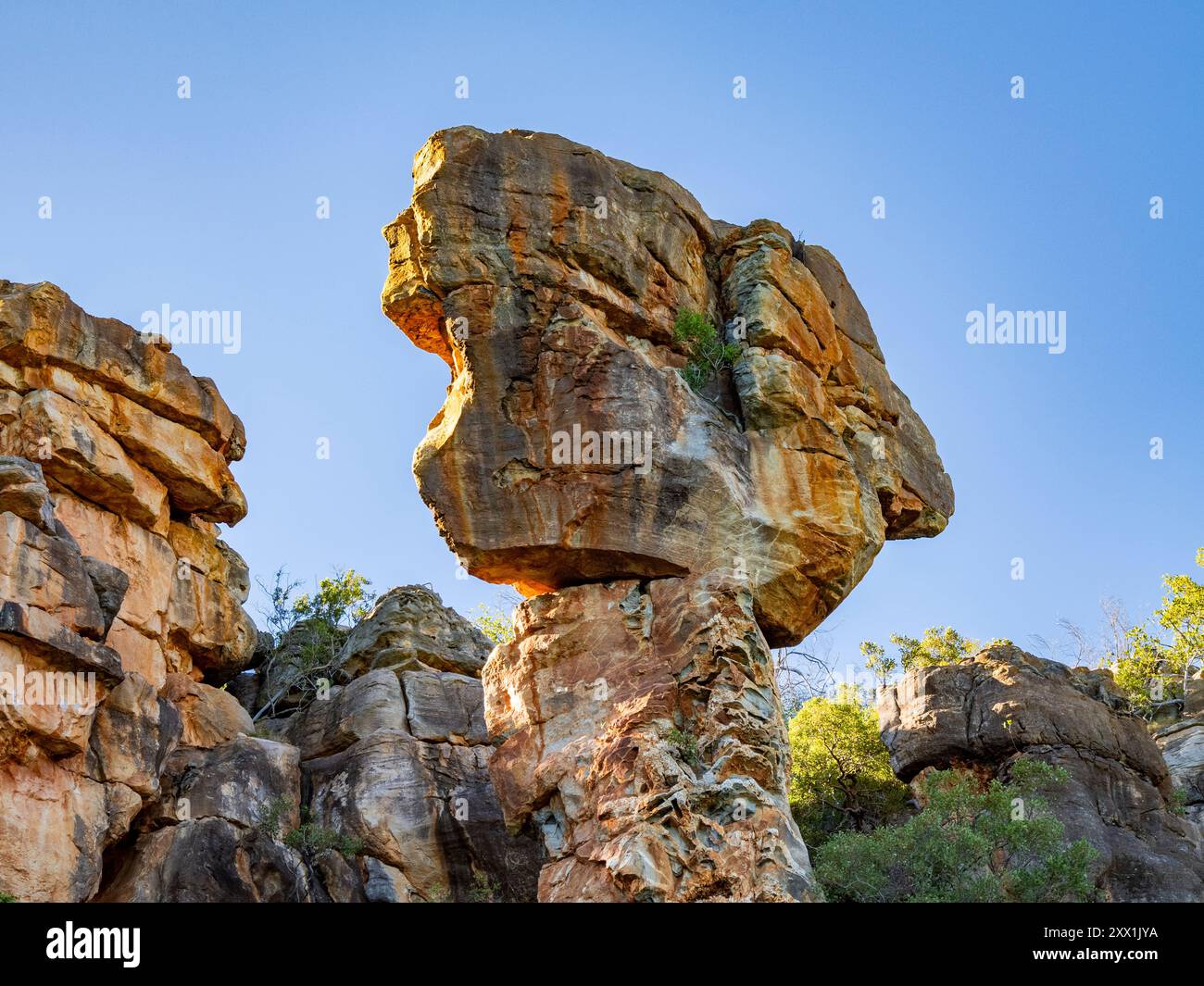 King Leopold sandstone formation known as Thor's Hammer, Hunter River ...