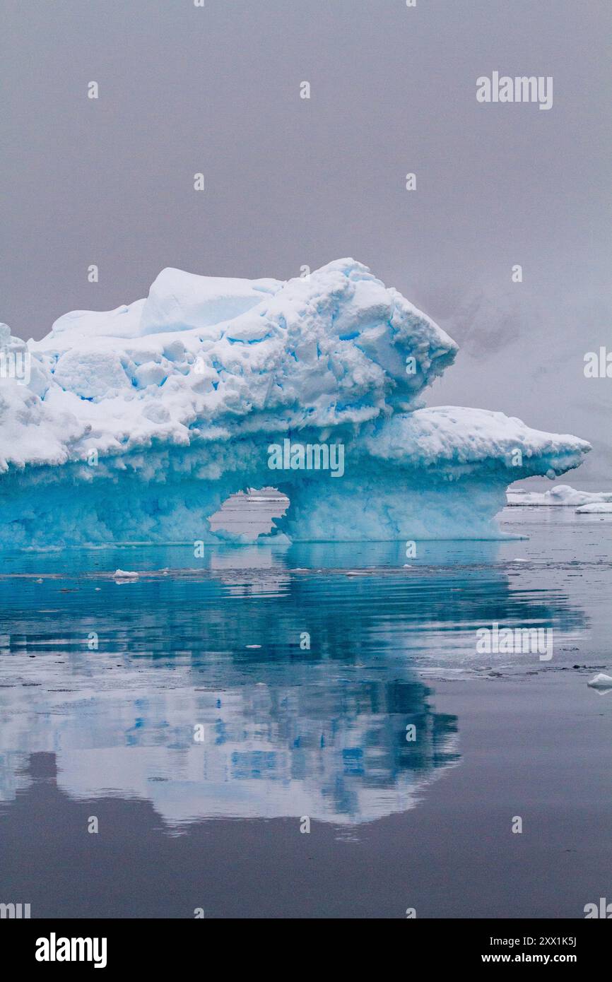 Icebergs near the Antarctic Peninsula during the summer months ...