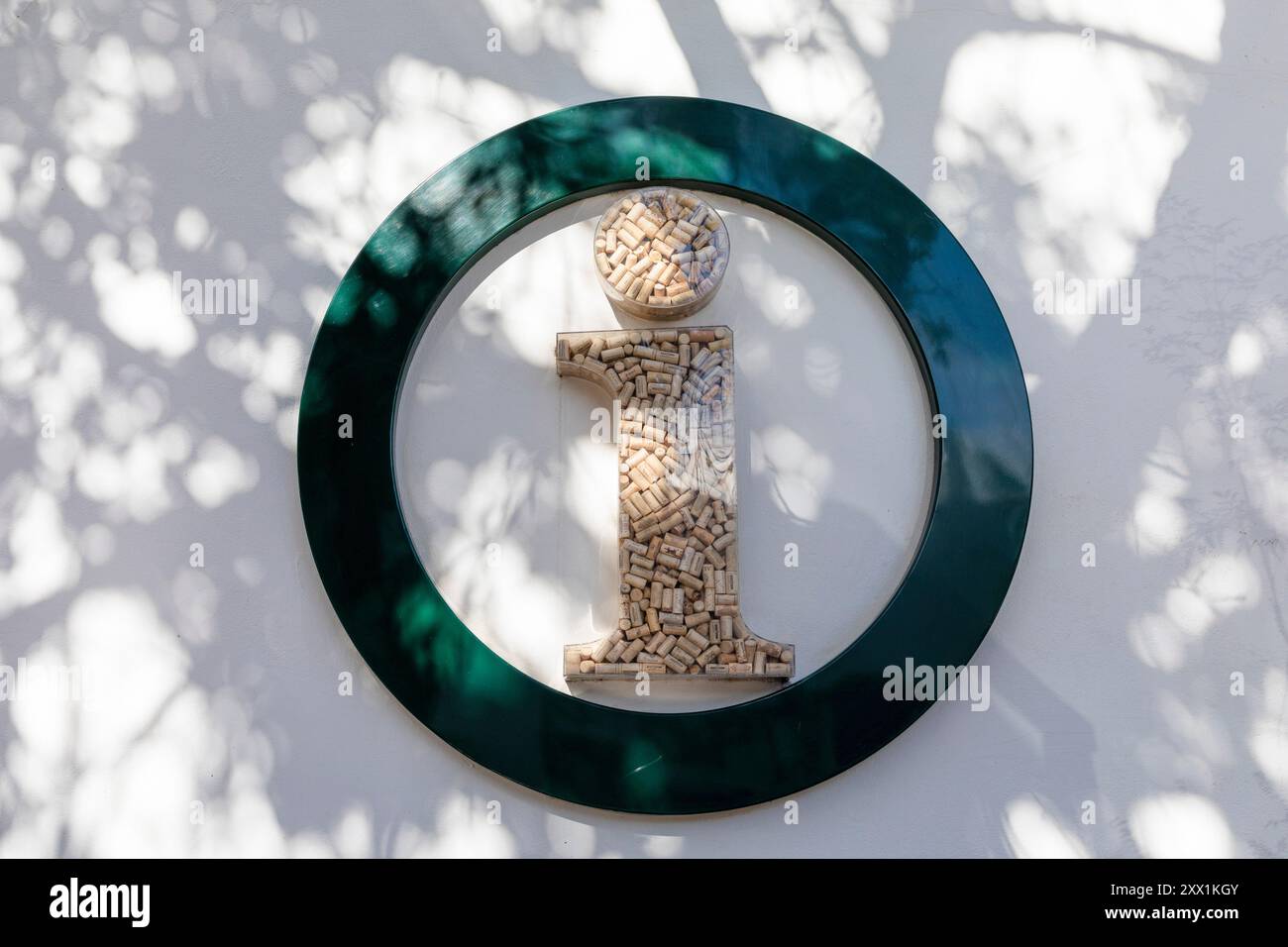 Stellenbosch Information Sign Made of Wine Corks, Stellenbosch, Western ...