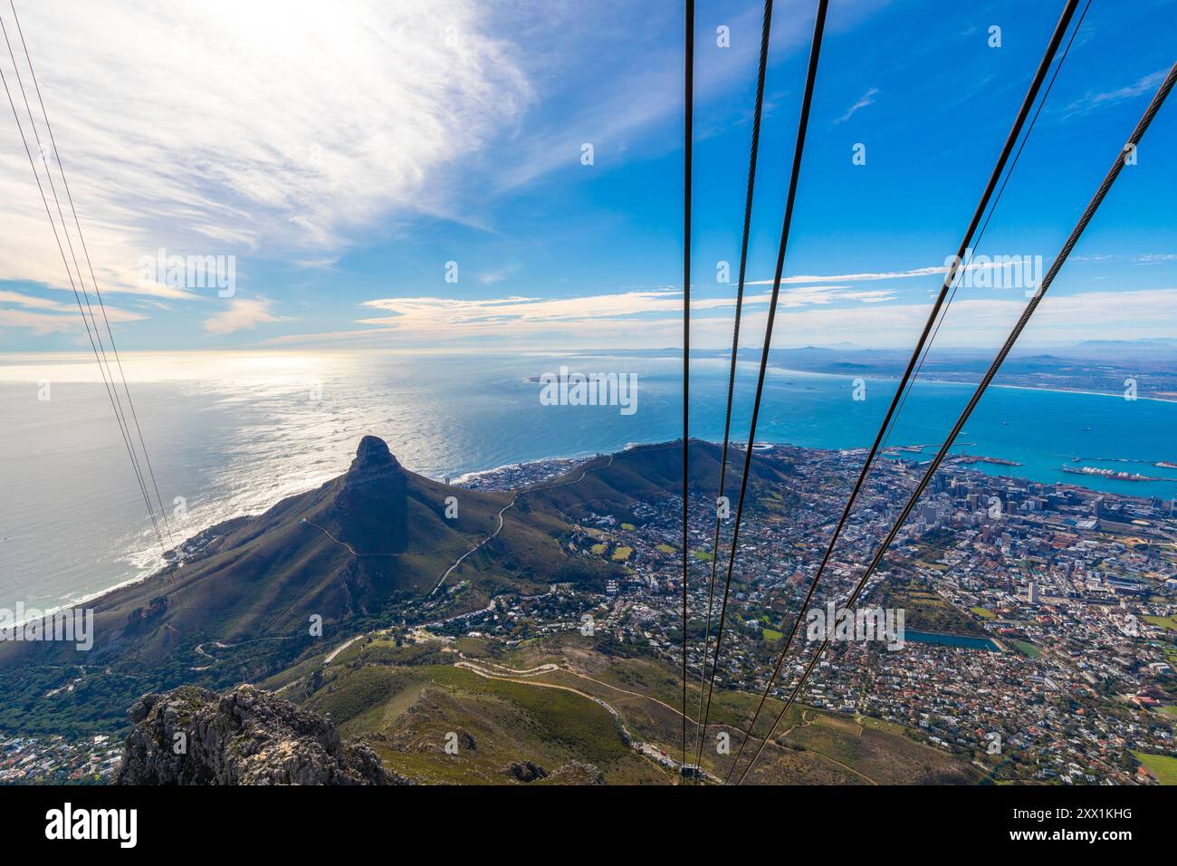 View from Table Mountain, Cape Town, Western Cape Province, South ...