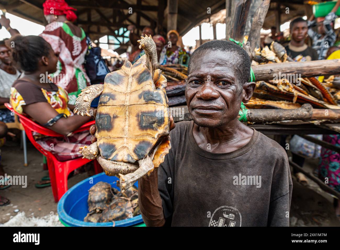 Bush meat Market, Mbandaka, Equateur province, Democratic Republic of ...