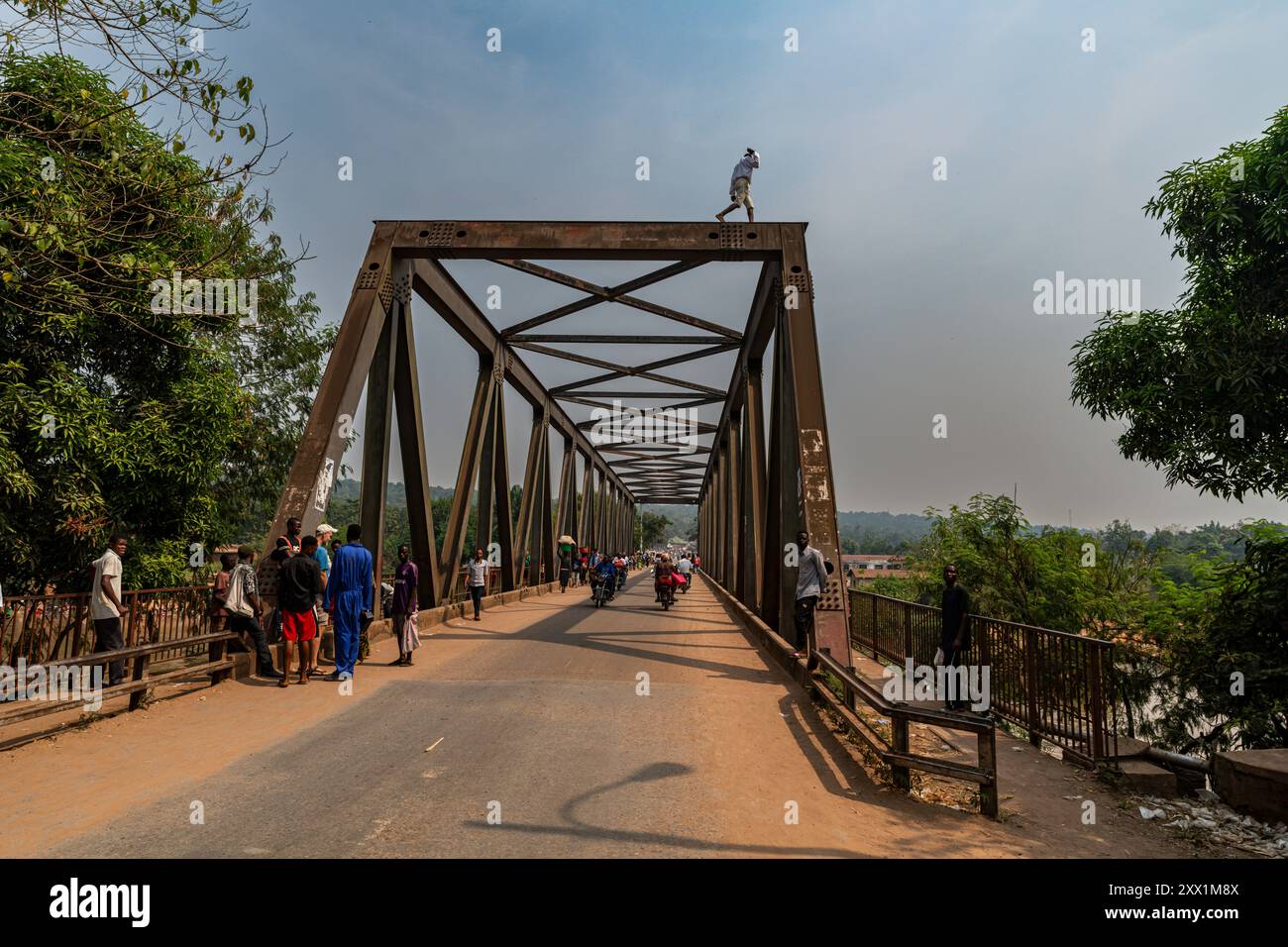Old steel bridge over the Ruki River, Mbuji Mayi, Eastern Kasai ...