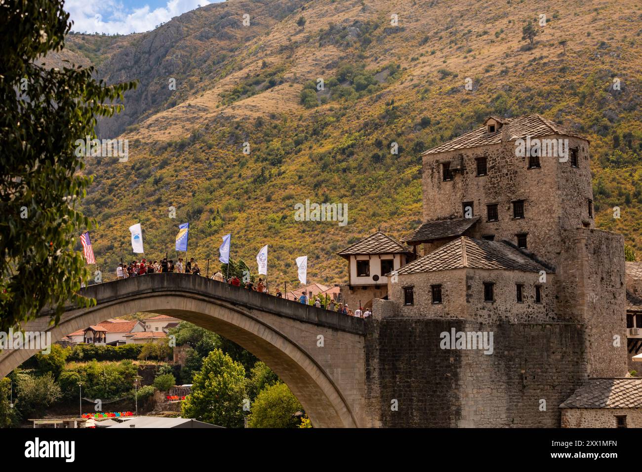 The Stari Most Bridge (Old Bridge), UNESCO World Heritage Site, Mostar ...