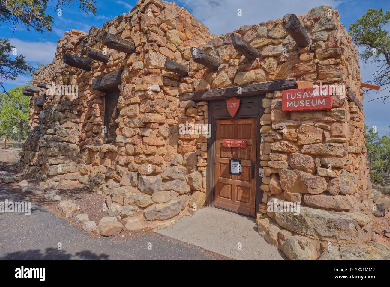 The Tusayan Museum building at Grand Canyon South Rim, Arizona, United ...