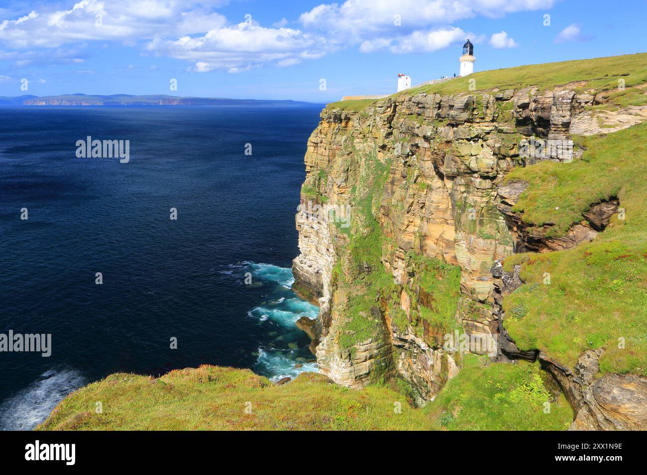 Dunnet Head and lighthouse, Caithness, Highlands, Scotland, United ...
