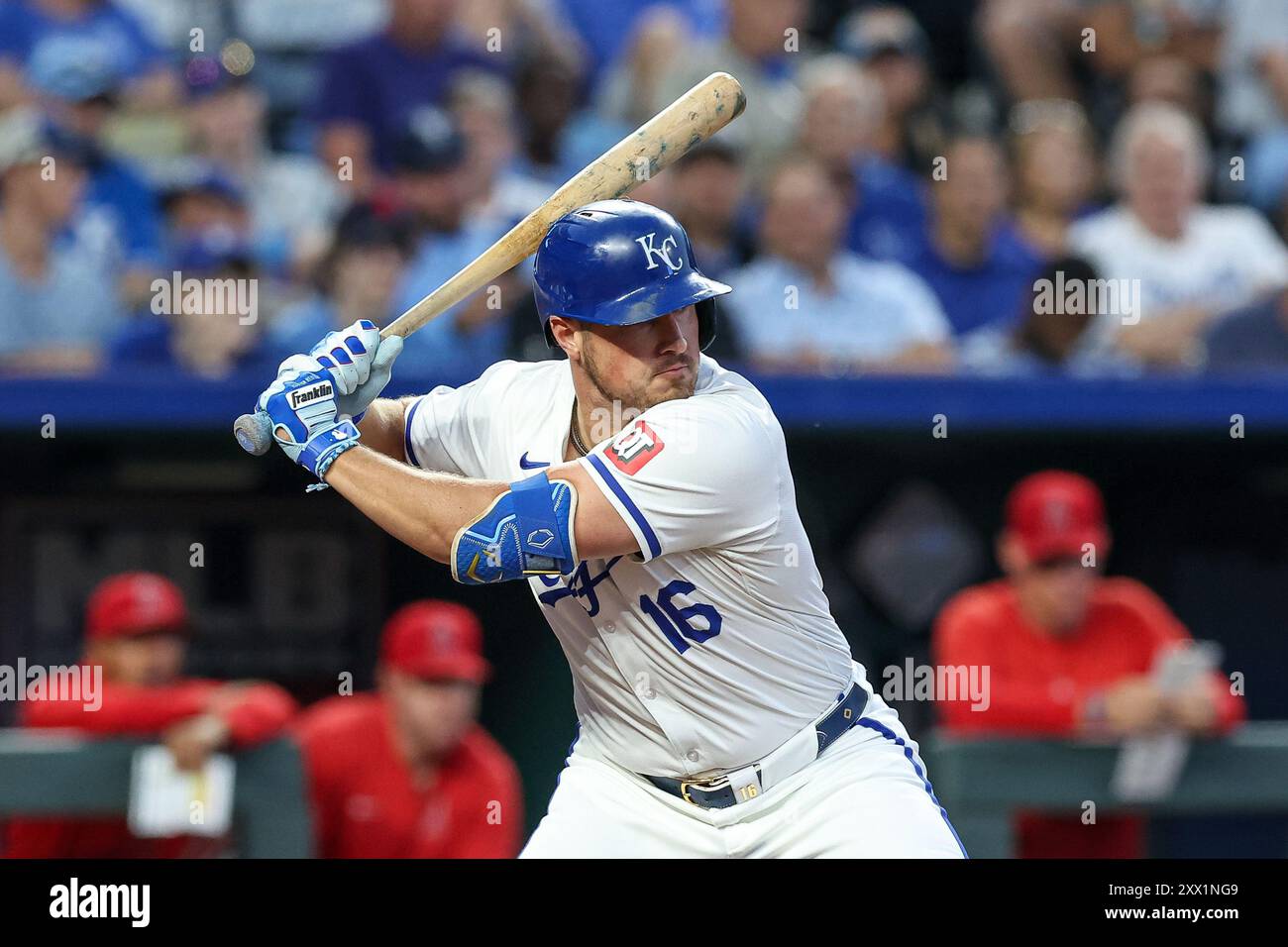 August 20, 2024: Kansas City Royals right fielder Hunter Renfroe (16 ...