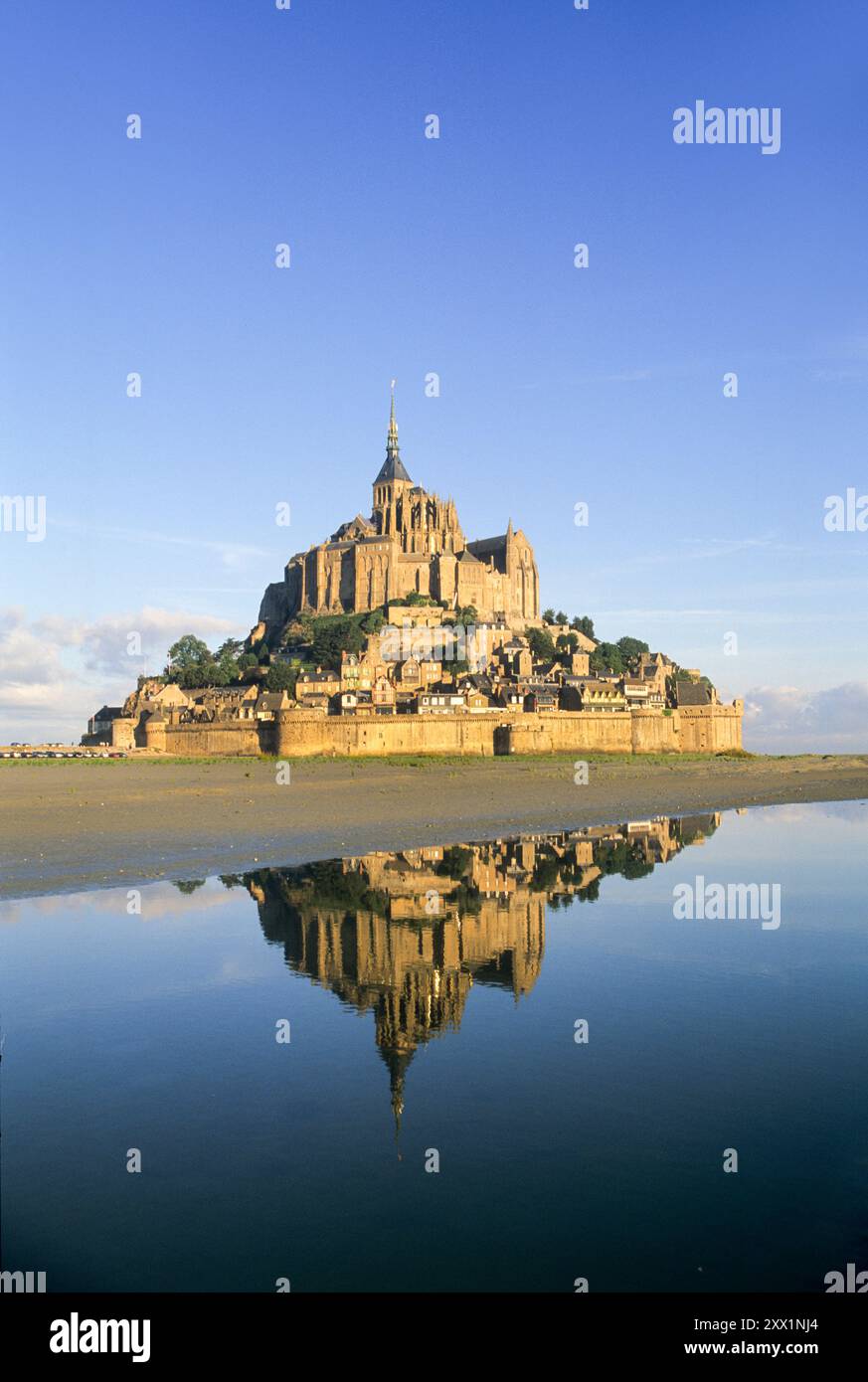 Mont-Saint-Michel bay and Abbey, UNESCO World Heritage Site, Manche ...