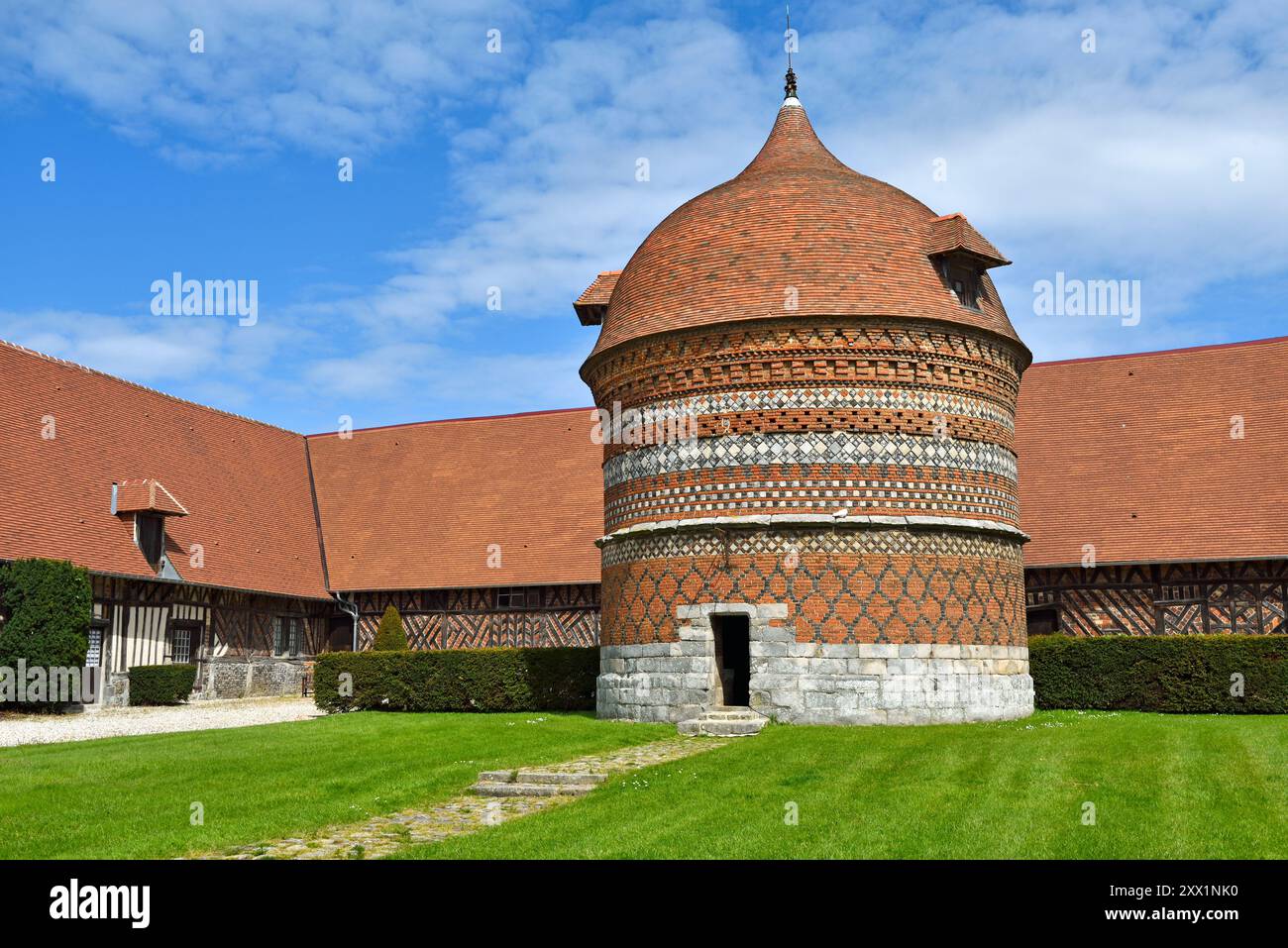 Pigeon house of Manoir d'Ango, 16th century, former summer residence of ...