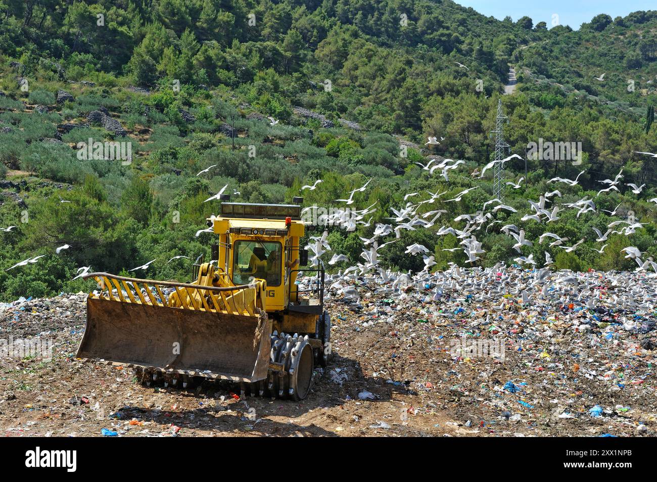 Garbage dump, Hvar island, Croatia, Southeast Europe Stock Photo - Alamy