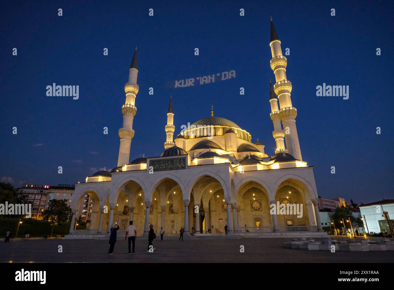 Ankara, Turkey - August 10, 2024: View of the Melike Hatun Mosque in ...