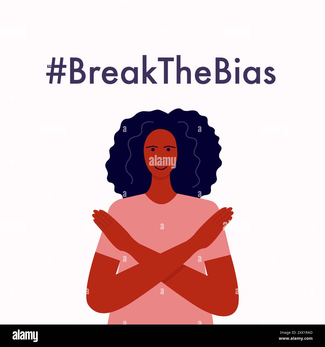 Break the bias vector poster Stock Vector Image & Art - Alamy