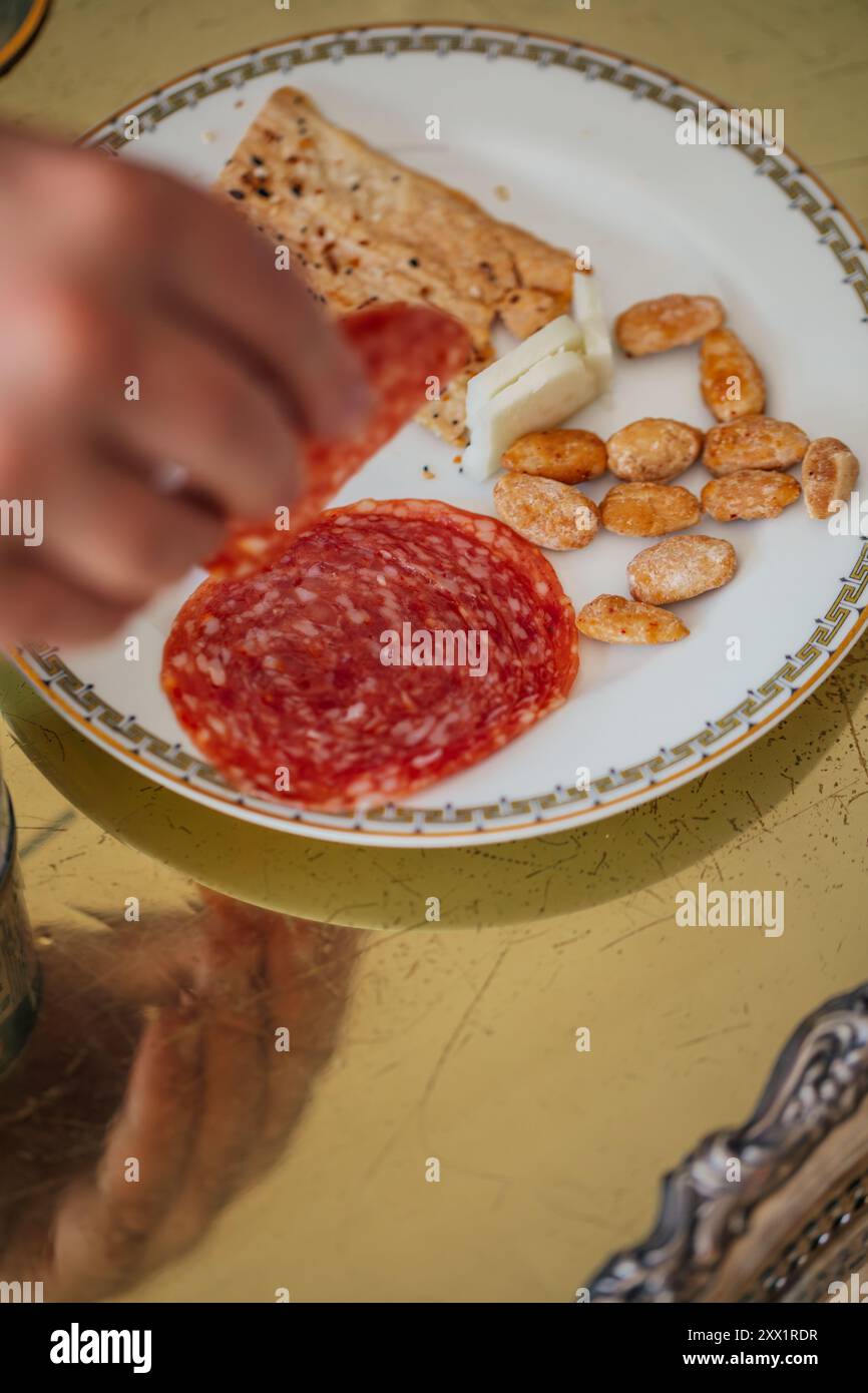 Processed cheese and crackers hi-res stock photography and images - Alamy