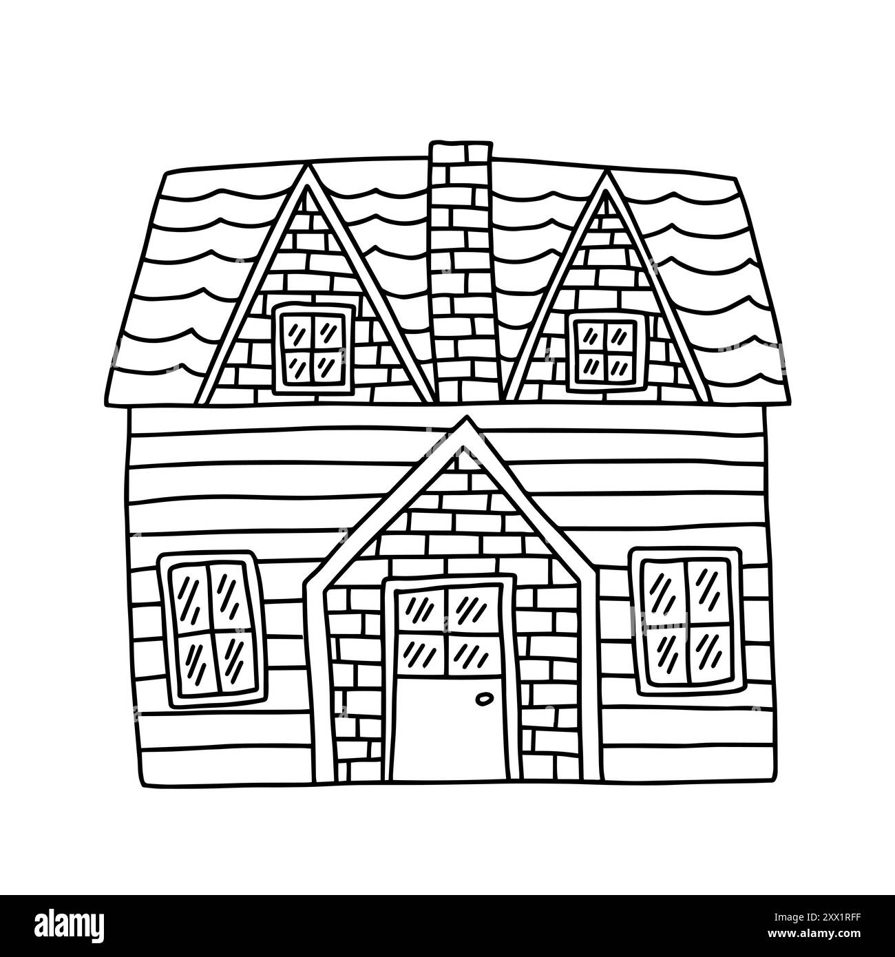 Hand drawn country house Stock Vector Image & Art - Alamy
