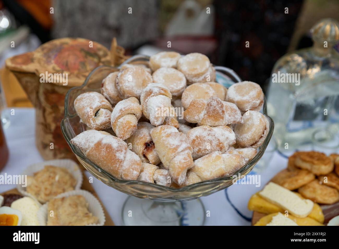 homemade sweet and savory cakes Balkan and Serbian recipe Stock Photo ...