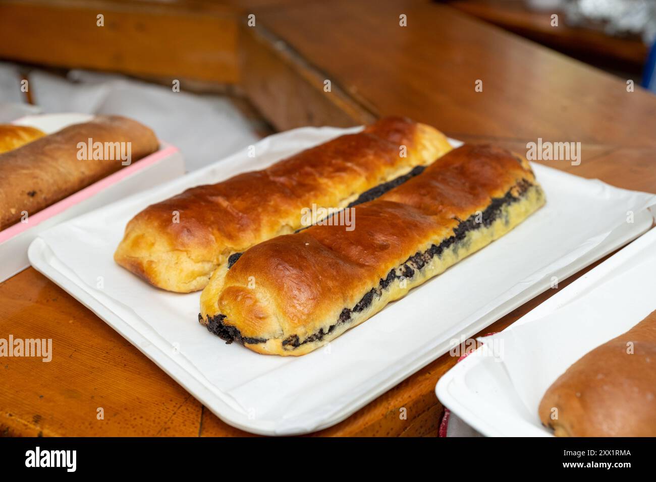 homemade sweet and savory cakes Balkan and Serbian recipe Stock Photo ...