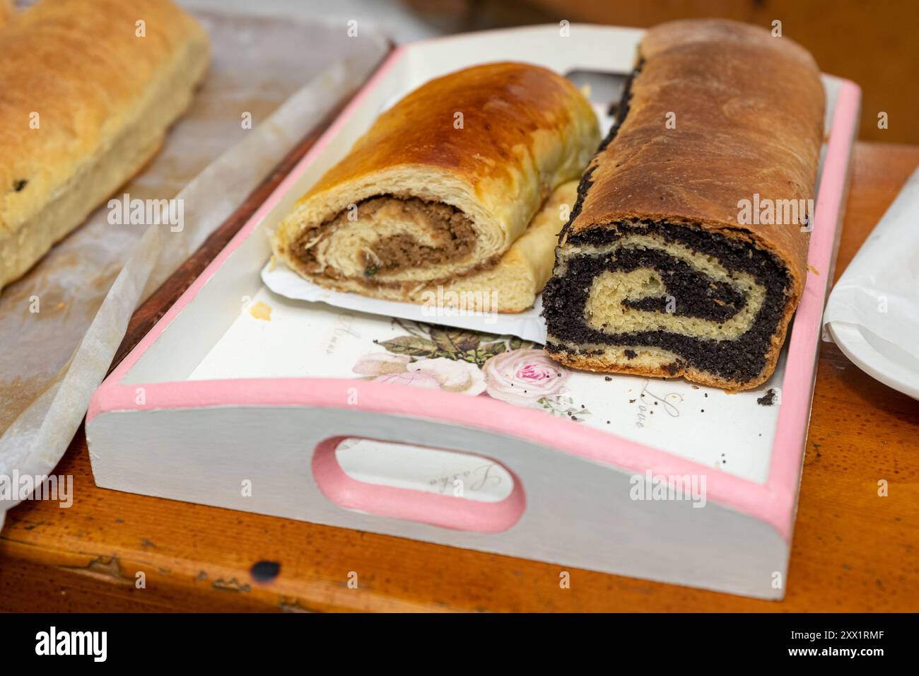 homemade sweet and savory cakes Balkan and Serbian recipe Stock Photo ...