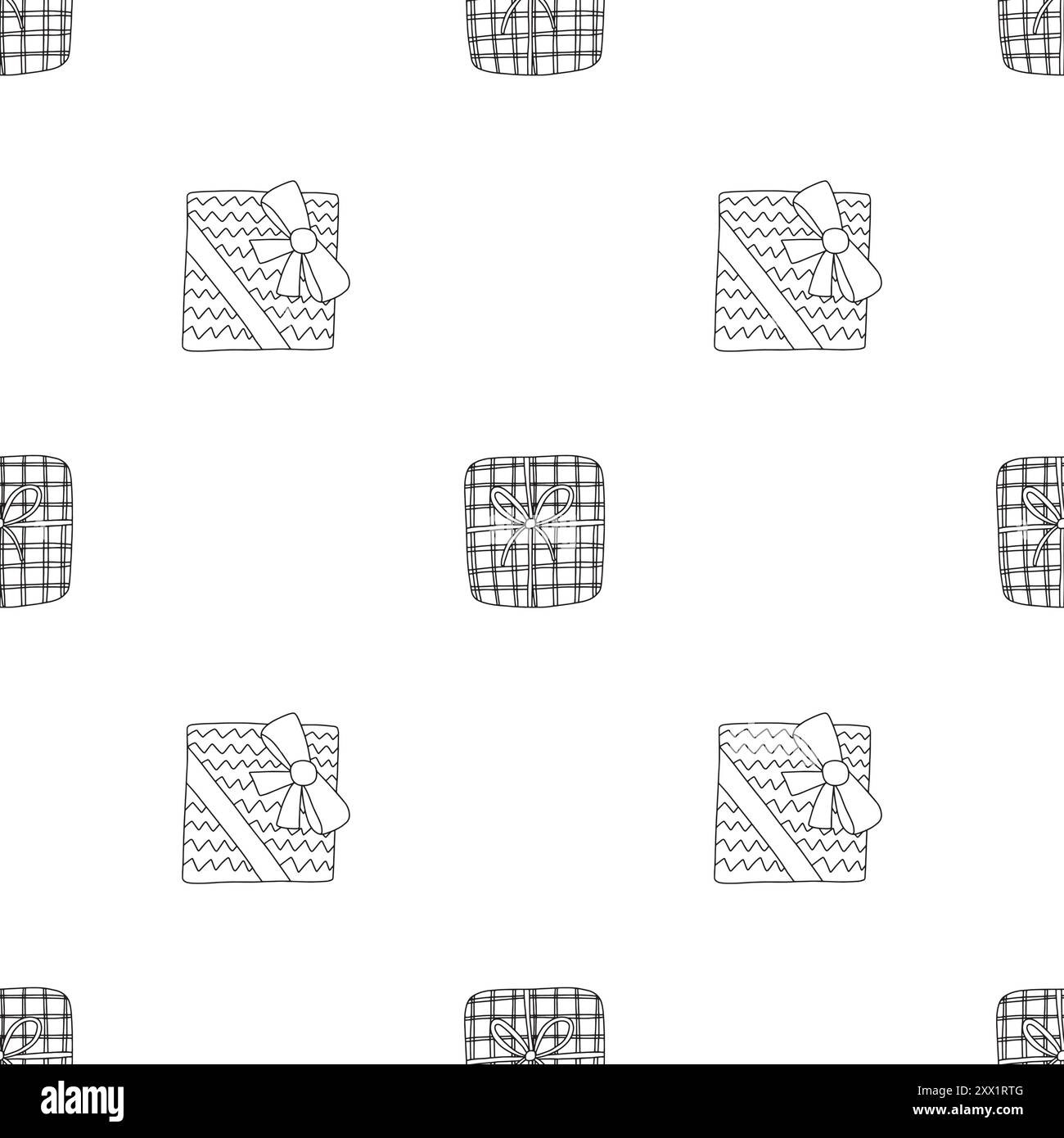 Pattern with boxes Black and White Stock Photos & Images - Alamy