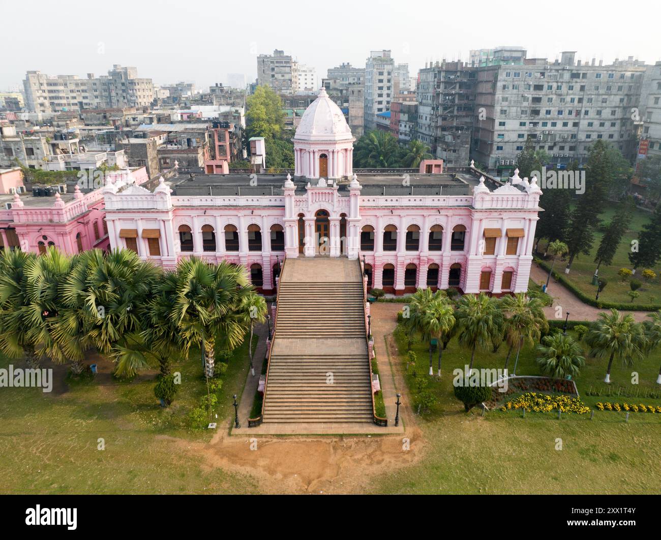 Aerial view of Ahsan Manzil in Dhaka Bangladesh Stock Photo - Alamy