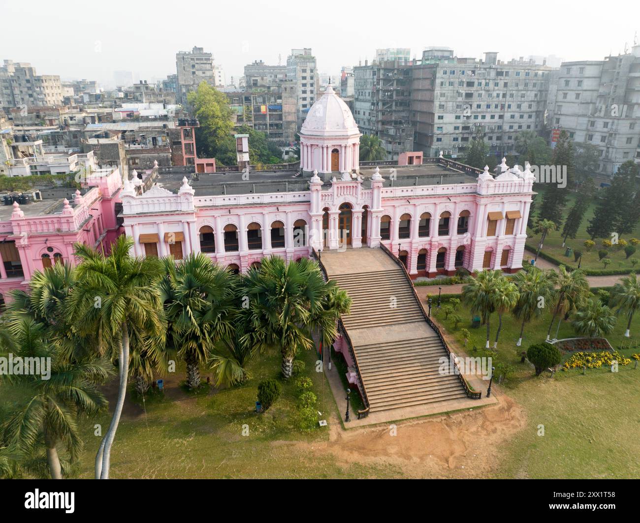 Aerial view of Ahsan Manzil in Dhaka Bangladesh Stock Photo - Alamy