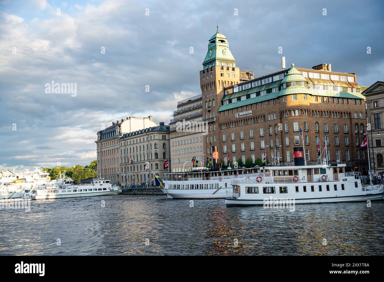 Stockholm, Sweden: Beautiful urban landscape with Radisson Collection ...