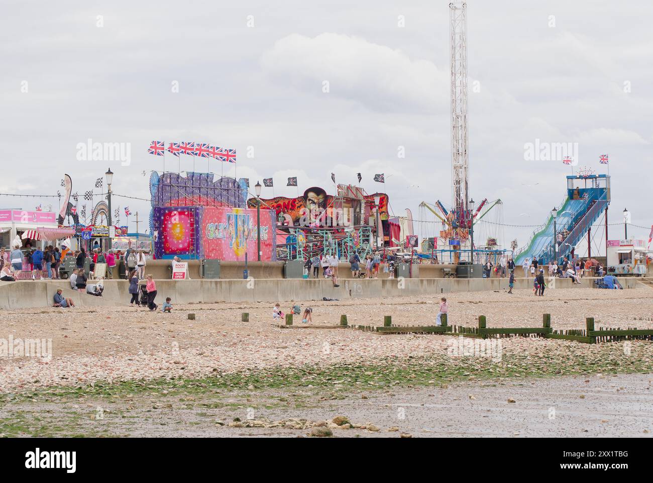 Sea front and beach at Hunstanton, Norfolk, UK Stock Photo - Alamy