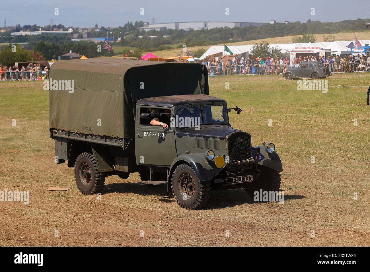 Military Fordosn truck on parade at Yorkshire Wartime Experience in ...