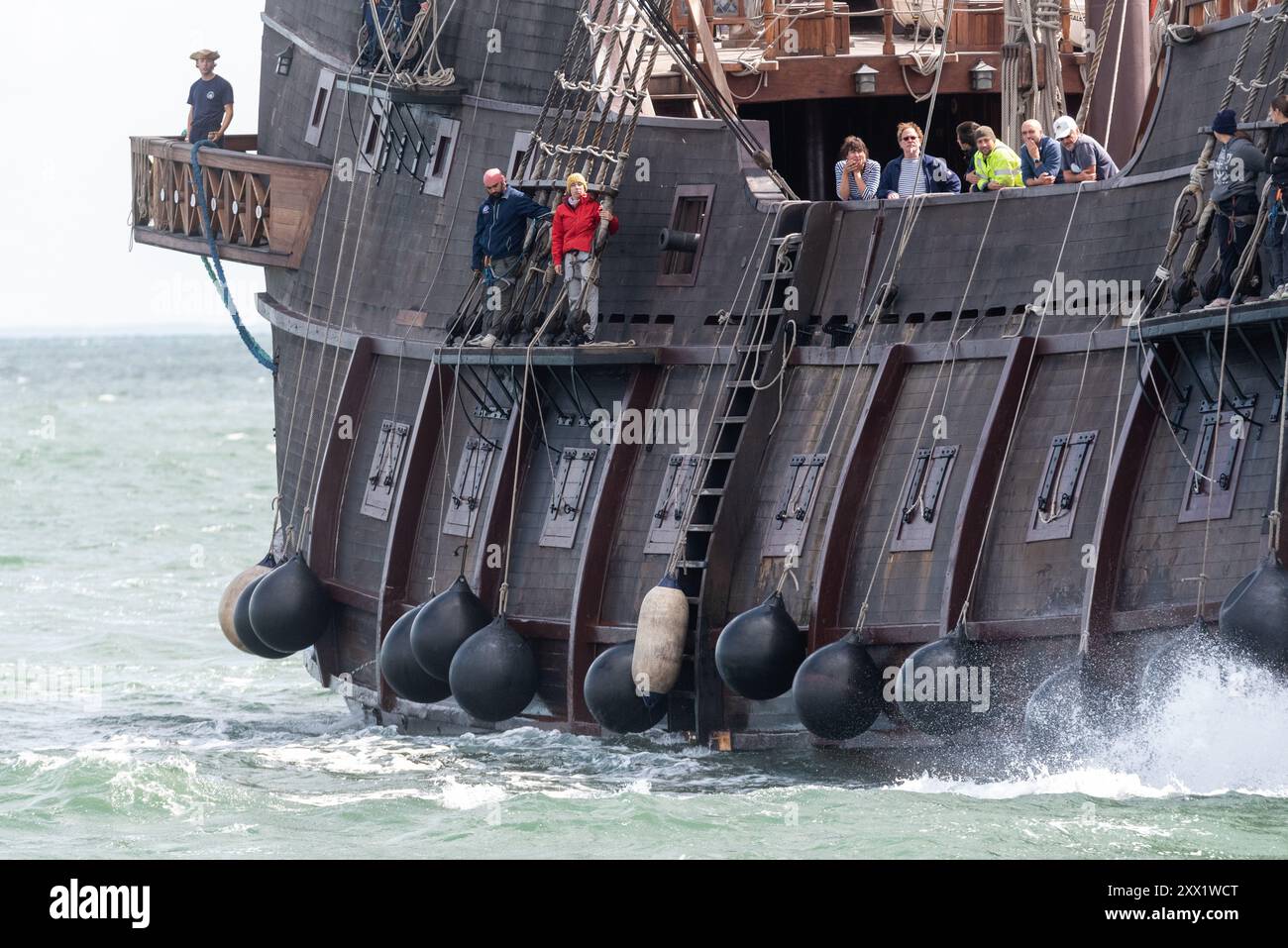 Galeon Andalucia replica 17th Century Spanish galleon arriving at ...