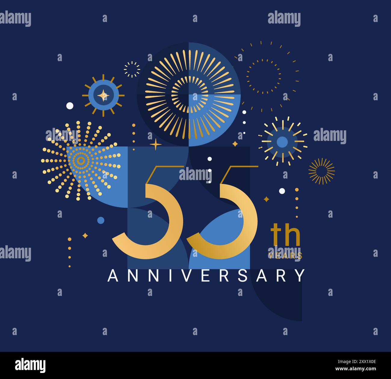 Anniversary 55,celebrating 55 years anniversary Stock Vector Image ...