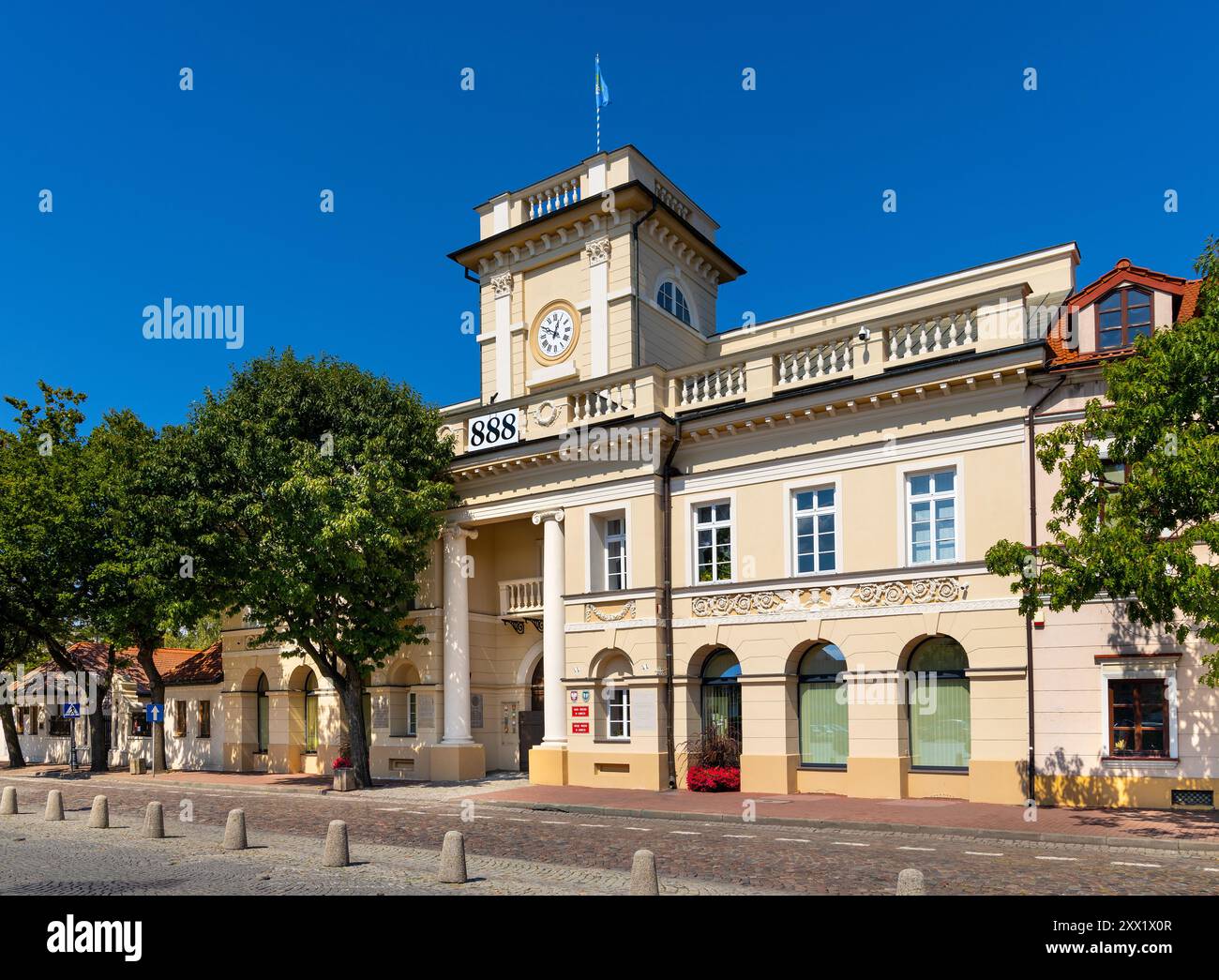 Lowicz, Poland - August 17, 2024: Neoclassical ratusz Town Hall and ...