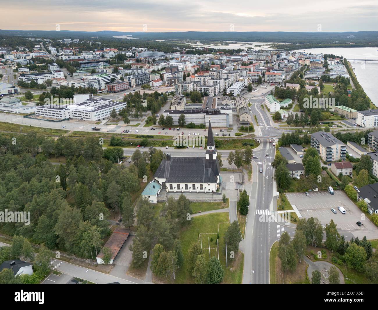 Rovaniemi is the capital of Lapland, in northern Finland Stock Photo ...
