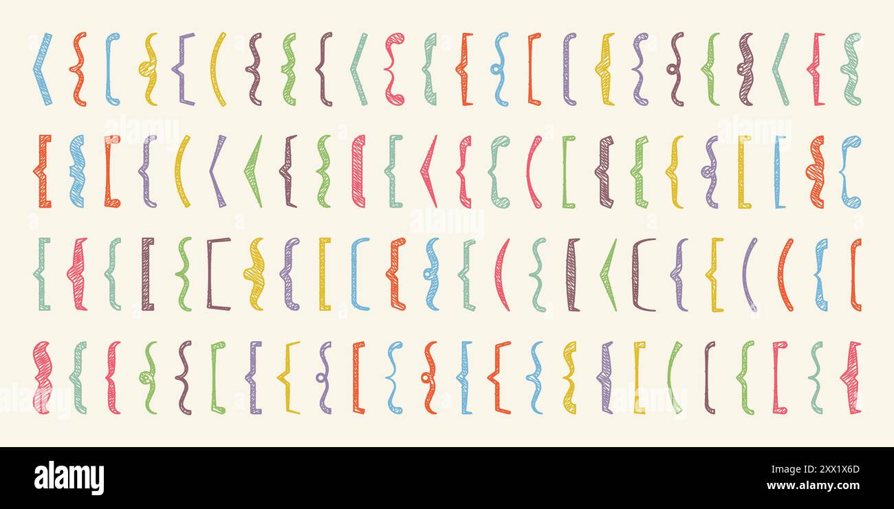 Shaded text brackets, colorful quotation box. Curly, square and corner ...