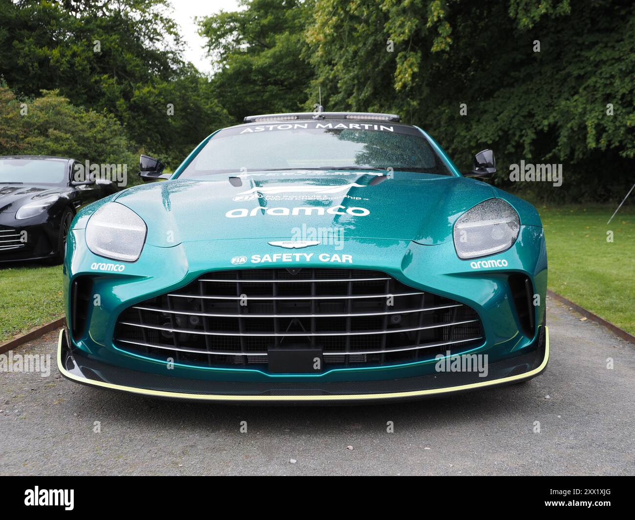 Aston Martin Vantage F1 safety car at Netherby Hall car show Stock ...
