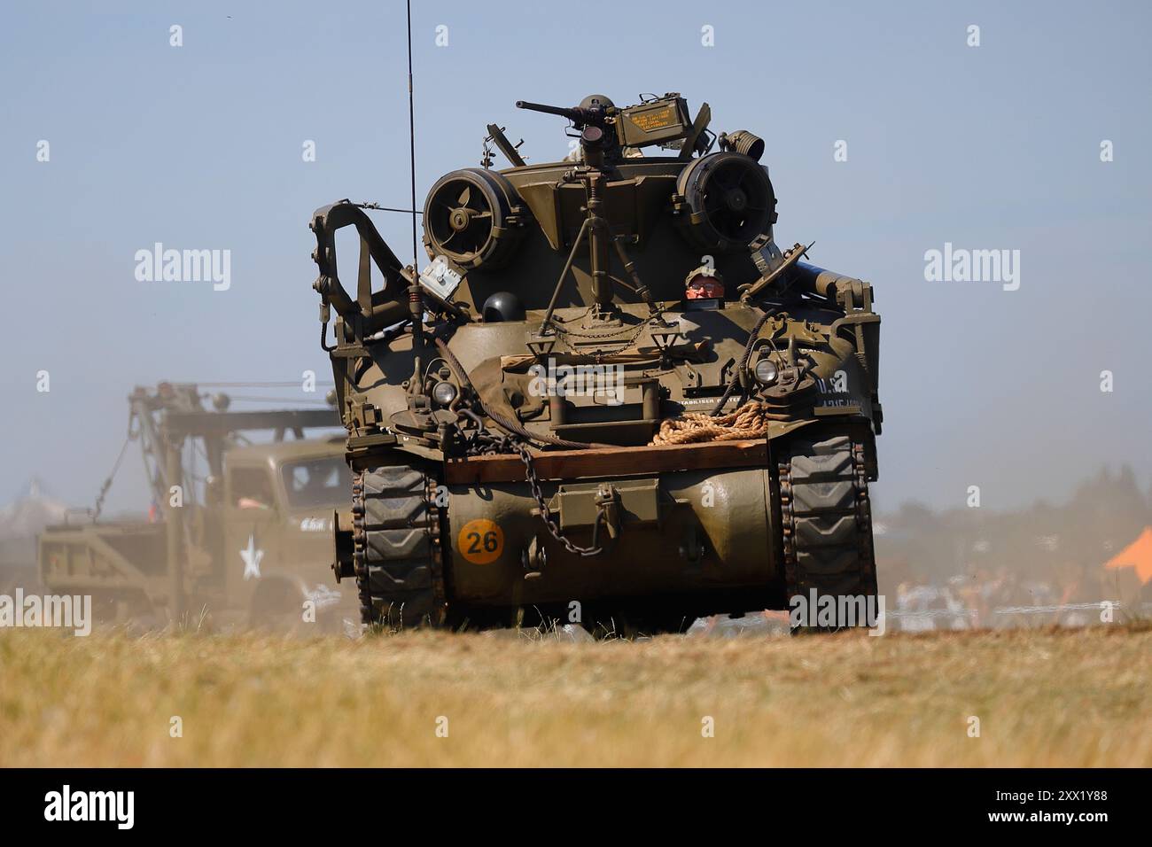 M32 military recovery tank on parade at The Yorkshire Wartime ...