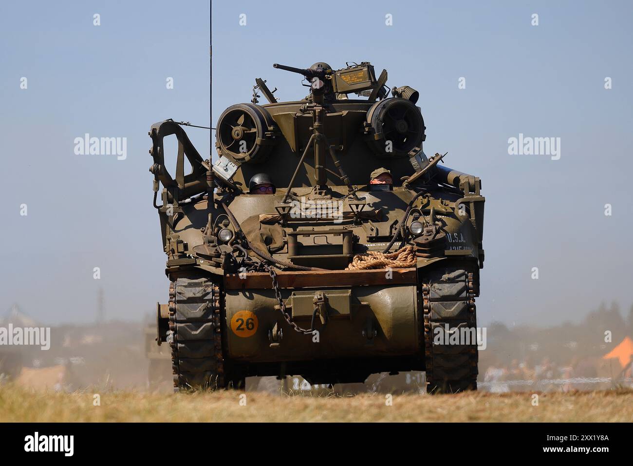M32 military recovery tank on parade at The Yorkshire Wartime ...
