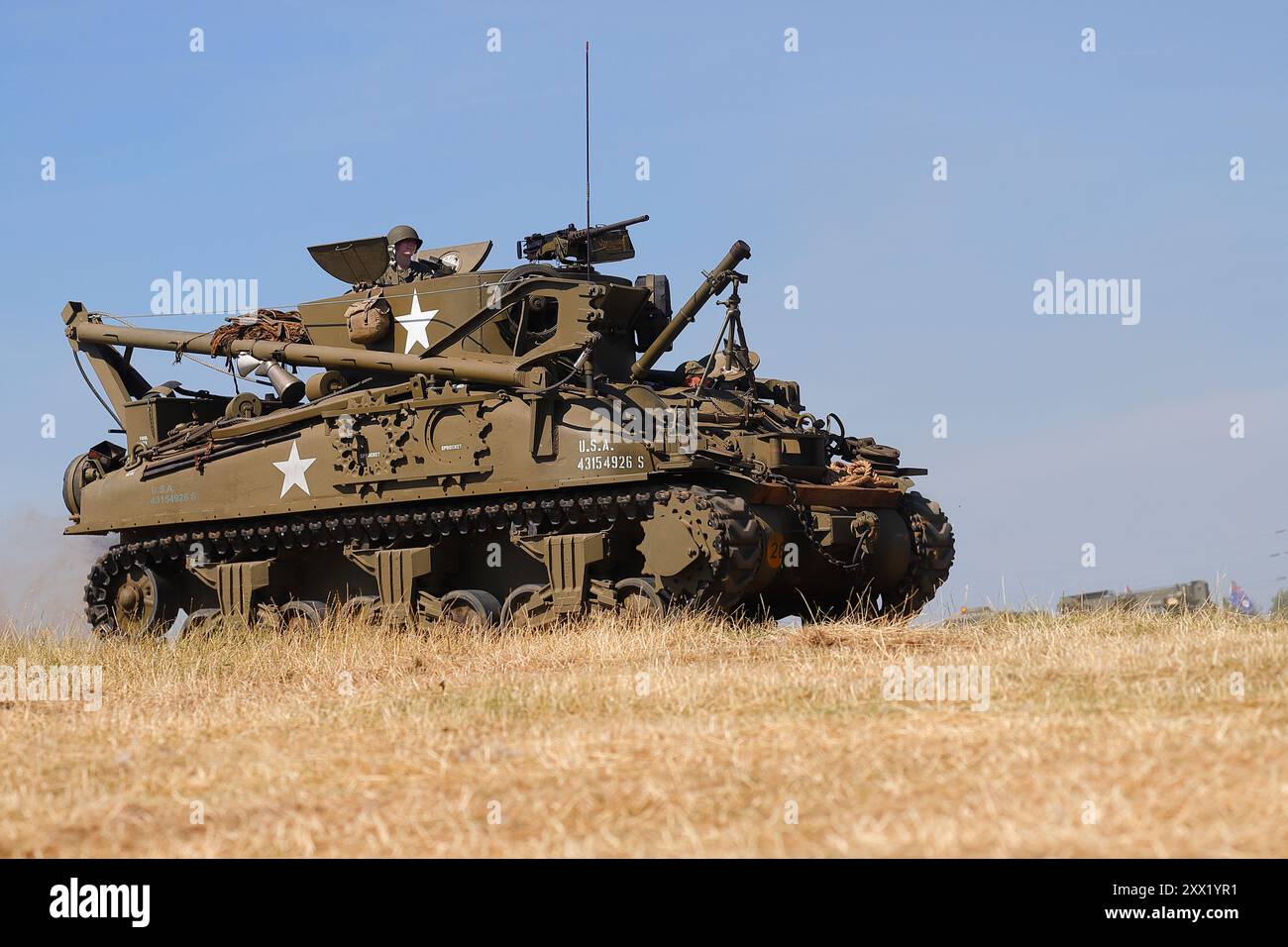 M32 military recovery tank on parade at The Yorkshire Wartime ...