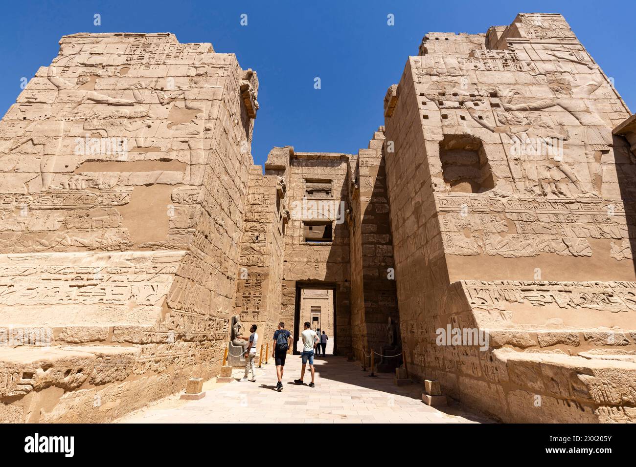 Medinet Habu, Migdol gate(Pylon), The Mortuary Temple of Ramesses III ...