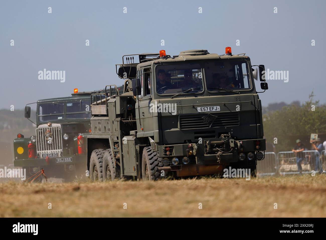 Foden military recovery truck on parade at Yorkshire Wartime Experience ...